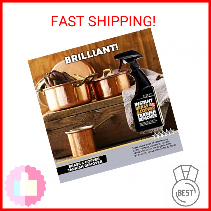 Flitz Brass and Copper Tarnish Remover, Powerful Organic Formula That ...