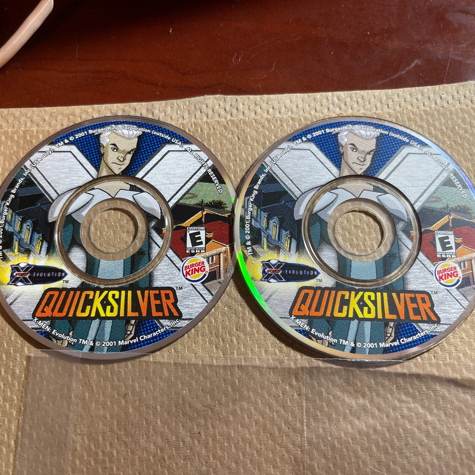 Burger King Xmen 2001 Evolution QUICKSILVER,MISTIQUE,NIGHT Set Of 5 CD ...