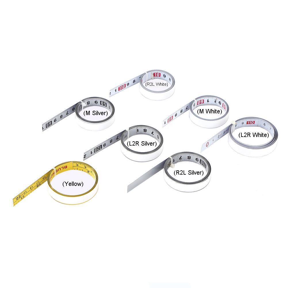 5pcs 1m Stainless Steel Miter Track Tape Self Adhesive Metric Ruler ...