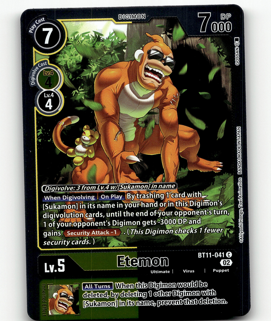 Digimon Etemon FOIL Dimensional Phase Common | eBay