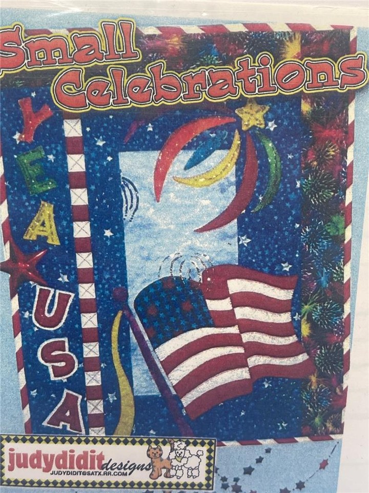 JUDYDIDIT DESIGNS Quilt Pattern - SMALL CELEBRATIONS - 21" x 27" | eBay