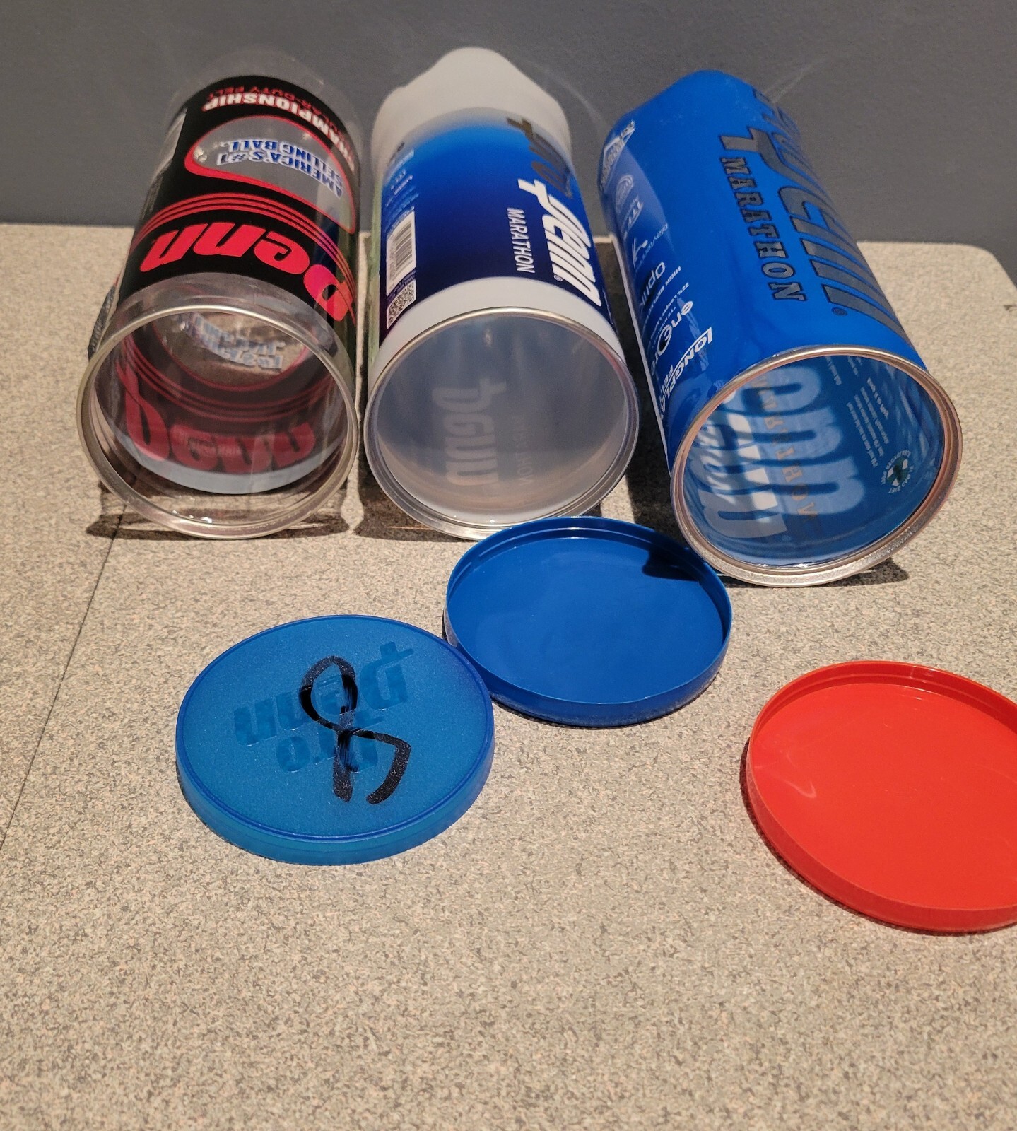 40 Empty Tennis Ball Cans with Caps Storage, crafts, Photo Frame ...