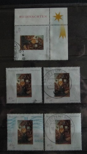 5 x Weihnachten BRD Deutschland 2005 Mi-Nr. 2492 gestempelt | eBay.de