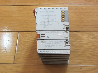(6) Beckhoff KL2134 Digital Output 24V DC-Exc. Cond! Removed From Eqpt ...