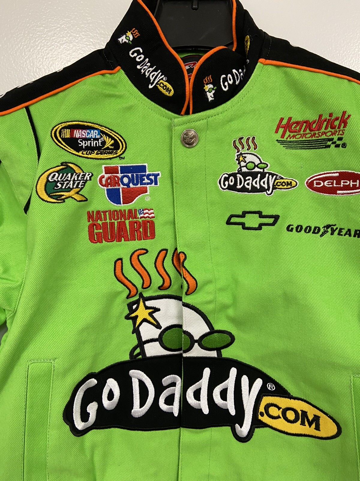 Mark Martin # 5 Nascar Chase Sponsor Jacket Green Youth Medium C | eBay