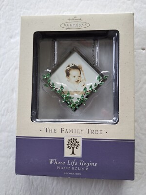 Hallmark Family Tree Mini Photo Holder WHERE LIFE BEGINS | eBay