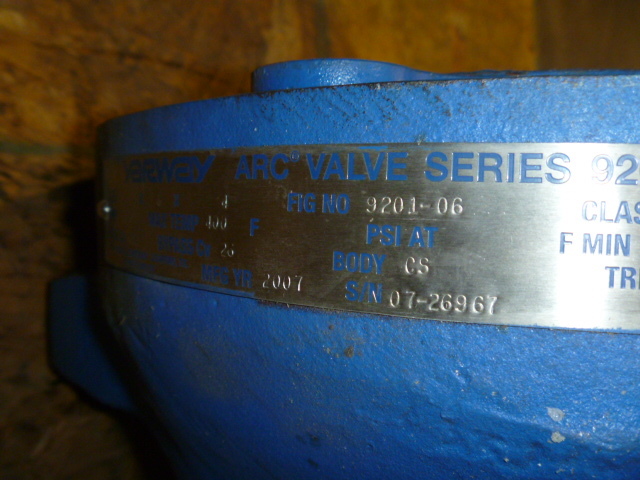 6" Yarway 9201-06 6X6X4 CL150 CS x SS ARC Valve MFD2007 NEW | eBay