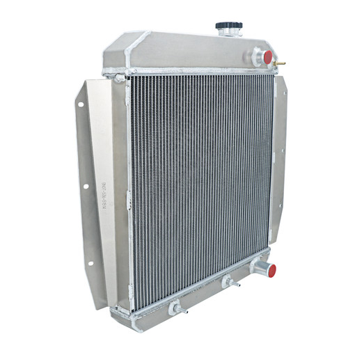 3 Row Aluminum Radiator For 1955-1959 1956 Chevy Pickup Truck 3.8L-5.3L ...