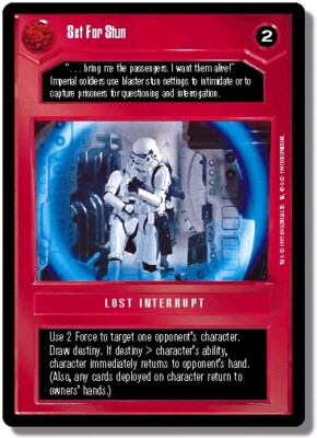 SWCCG: Set for Stun [Ungraded] Premiere SW Star Wars CCG Decipher | eBay
