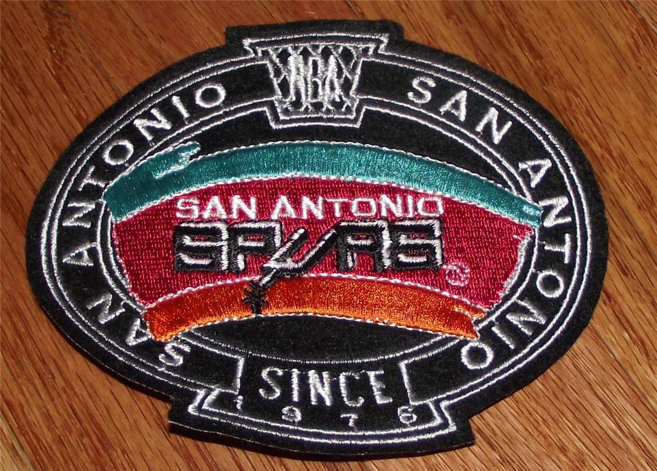 NEW San Antonio Spurs Hoodie/Rugby Size Logo Patch 5" x 4" Embroidered ...