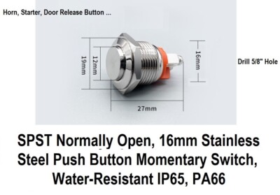 Pushbutton - Push Button Horn Switch