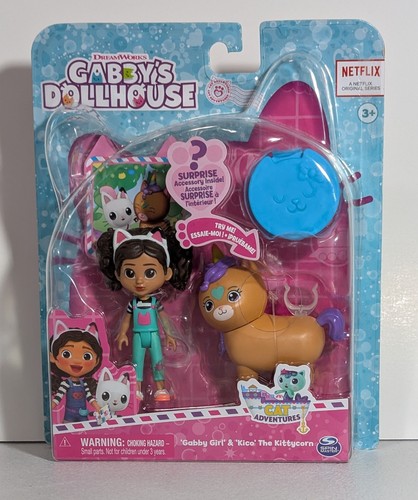 Gabby's Dollhouse Gabby Girl and Kico The Kittycorn Toy Figures Pack ...