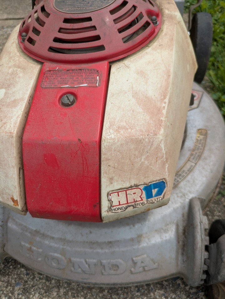 Honda Hr17 1980 Rare Vintage 17" Deck Mower With Blade Clutch And Bagger | eBay