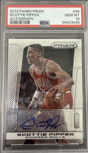 2013 Panini Prizm Scottie Pippen Auto PSA 10 | eBay