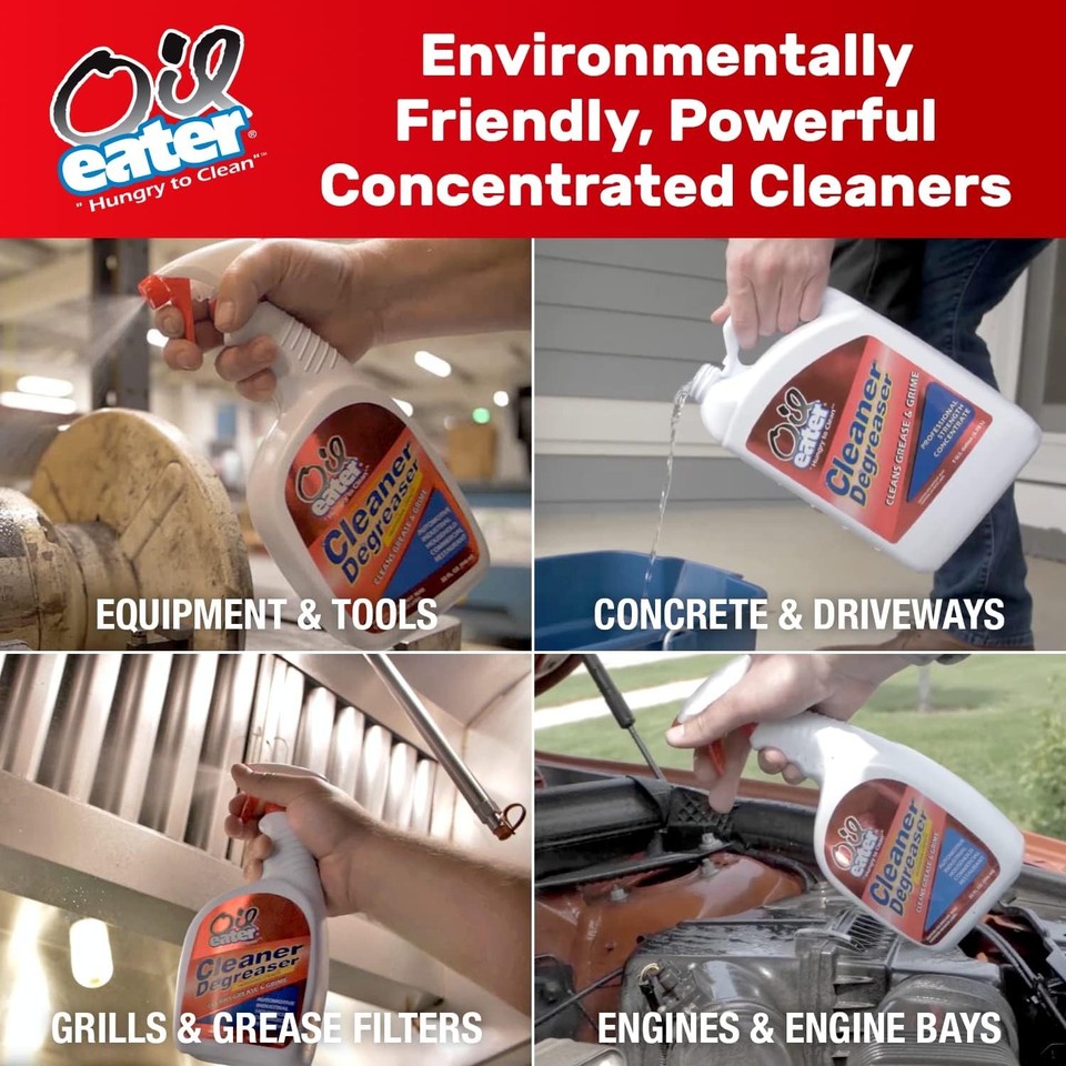 Oil Eater Original 1 Gallon Cleaner, Degreaser - Dissolve Grease Oil ...
