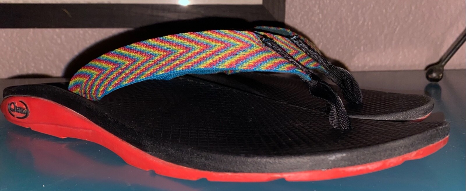 Chaco Rainbow Flip Flops Sandals 7 - Gem