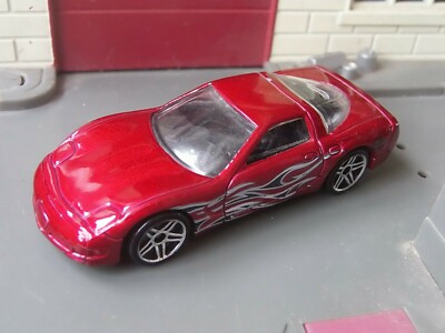 Hot Wheels '97 Chevy Corvette - Dark Red - 1:64 Scale Die-cast Model ...