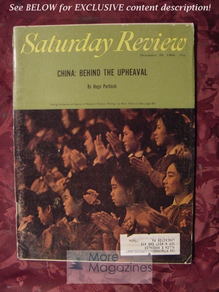 Saturday Review December 10 1966 HUGO PORTISCH FRANK O'CONNOR ELMO ...