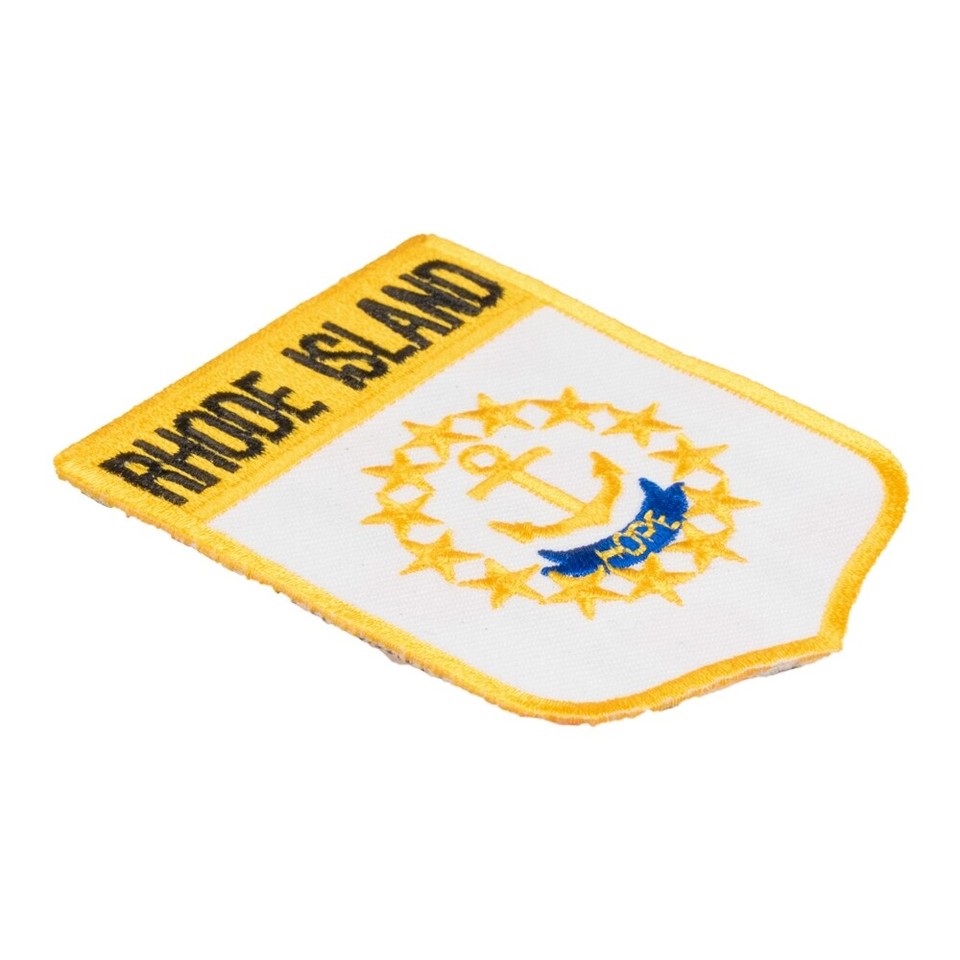 Rhode Island State Flag Shield Patch, United States of America Patches ...