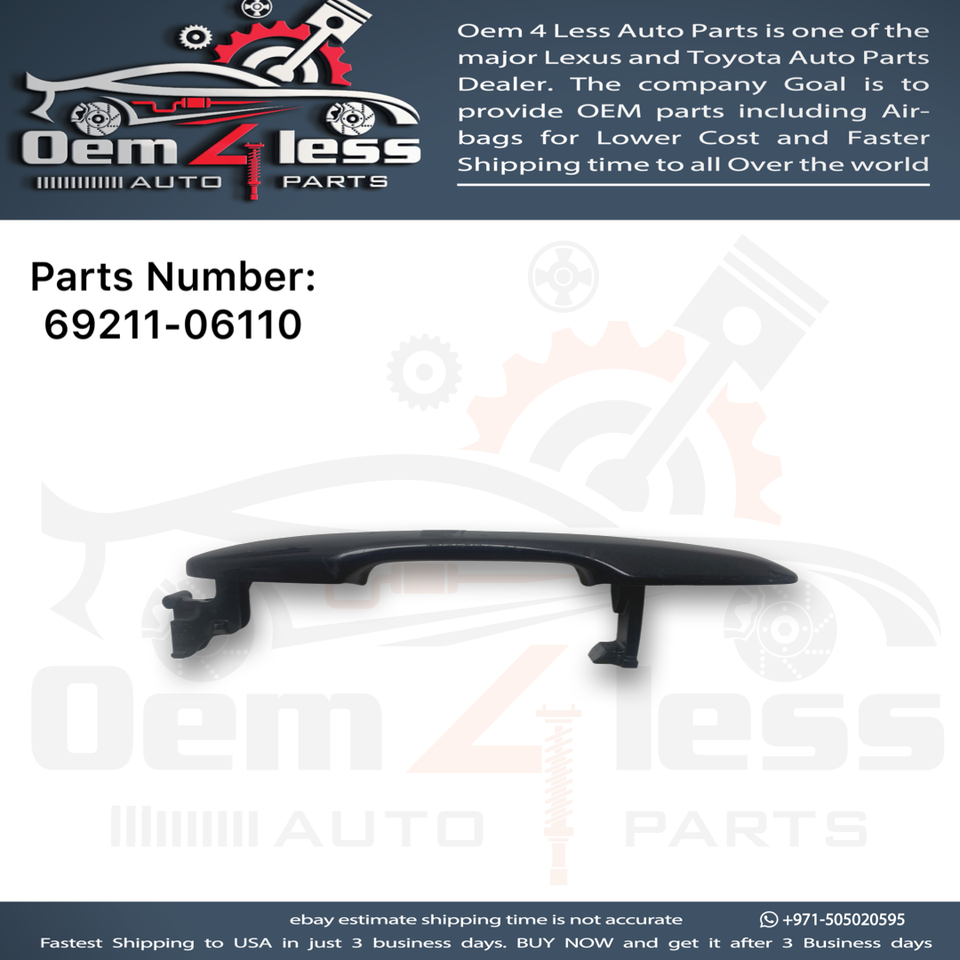 Toyota Corolla Cross Rear Left Exterior Door Handle 2022, 2023 OEM ...