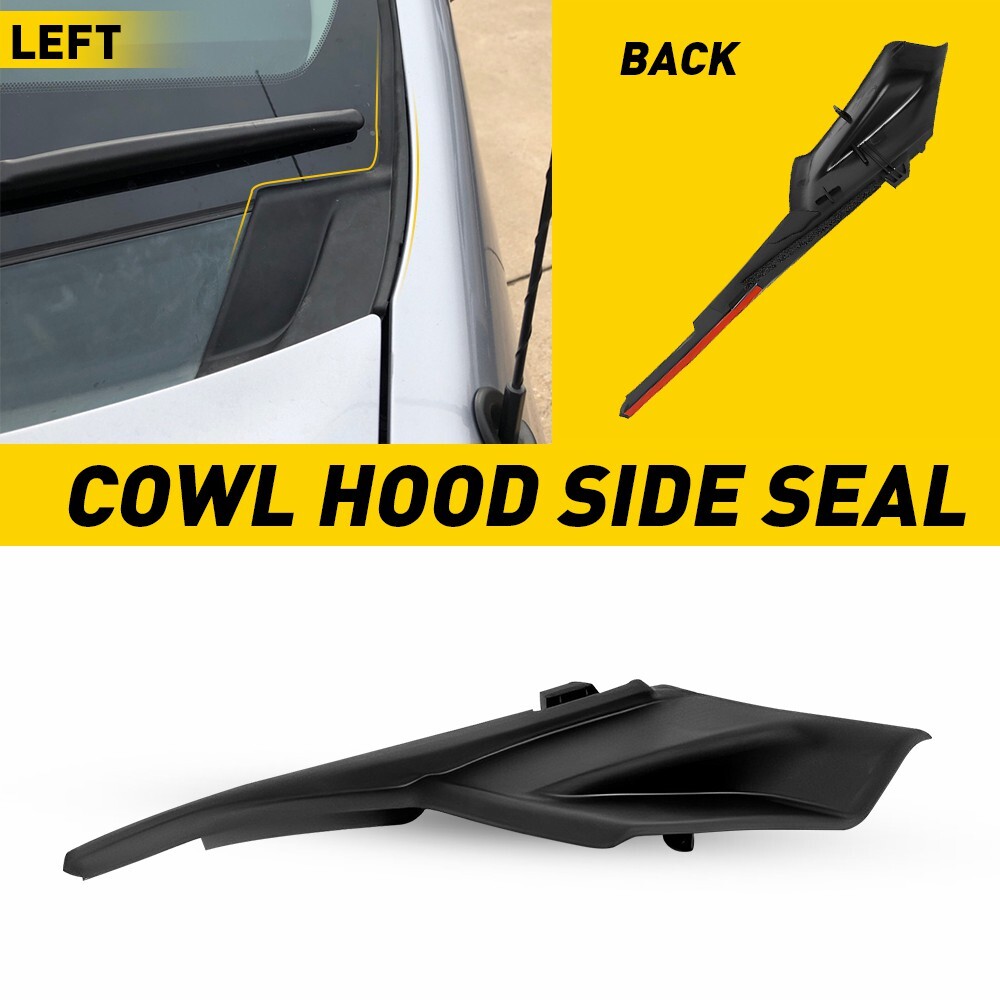 FOR 2011-2020 TOYOTA SIENNA LEFT FENDER COWL HOOD SIDE SEAL BLACK 53867 ...