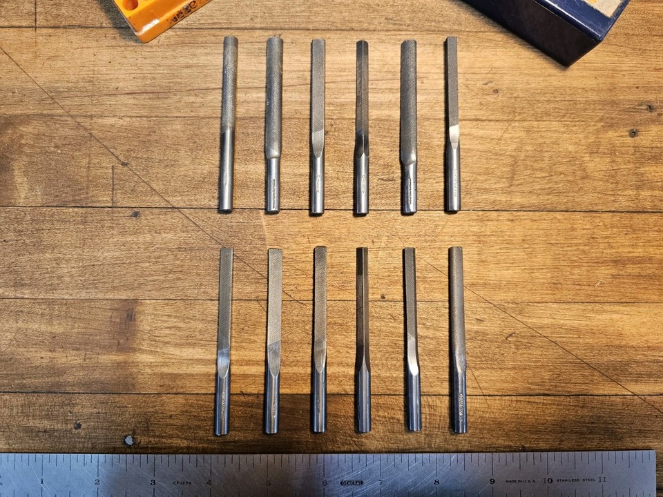 Vintage Nicholson Swiss Pattern Files Set • Machinist Toolmaker Files ...