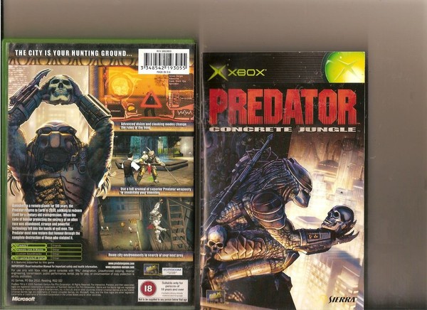 Predator: Concrete Jungle (Microsoft Xbox, 2004) - European Version for ...
