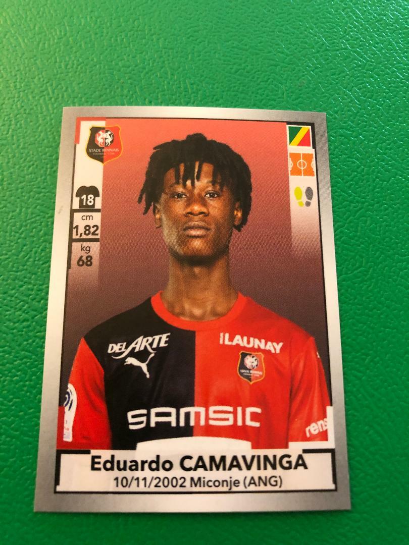 PANINI EDUARDO CAMAVINGA ROOKIE STICKER YOUNG PHENOM FRANCE REAL MADRID ...
