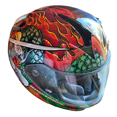 Scorpion EXO R410 Bushido-Helmet Multi Color Dragon Graphic Size Small ...