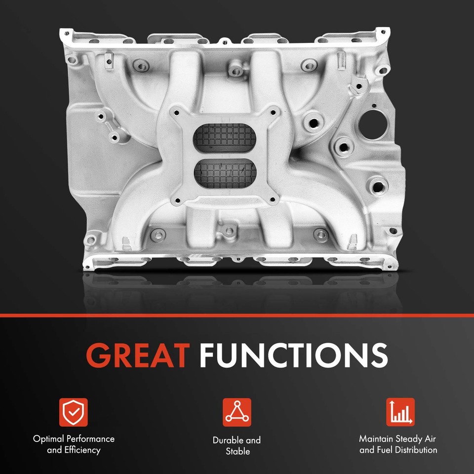 Dual Plane Square Flange Engine Intake Manifold for Ford 332-428 FE ...