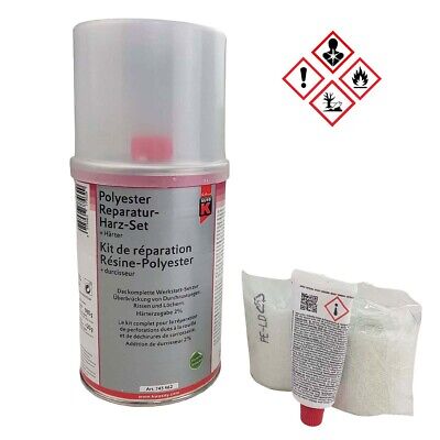 Auto K Polyester Reparatur Harz Set 1000g + Härter Glasfaser ...