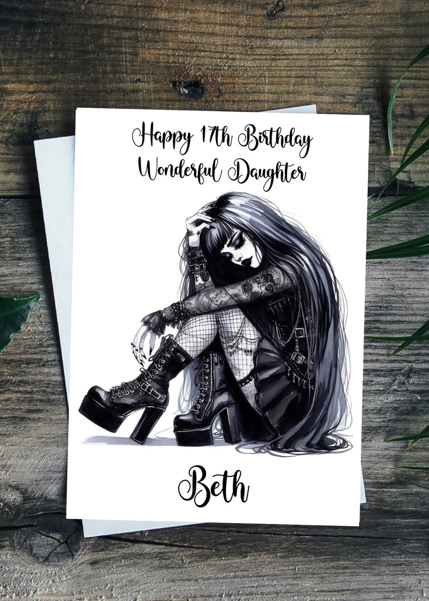 Goth Birthday Quotes Gothic Raven Birthday Greetings Card