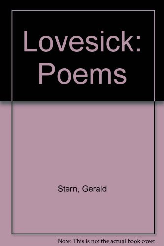 LOVESICK: POEMS By Gerald Stern *Excellent Condition* 9780060961701| eBay