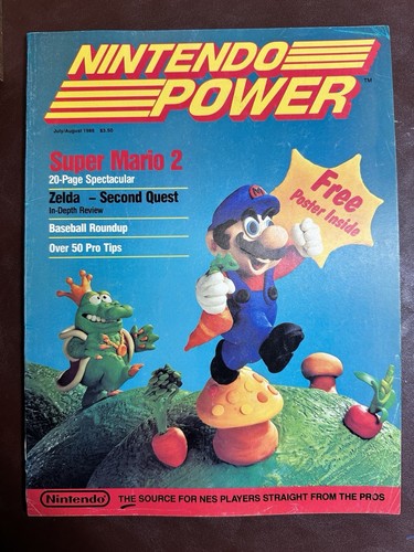 First Nintendo Power Magazine Premier Issue 1 Super Mario 2 Zelda w ...