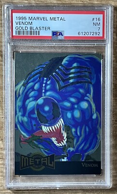 Venom - 1995 Fleer Marvel Metal Gold Blaster #16 - PSA 7 | New Slab ...