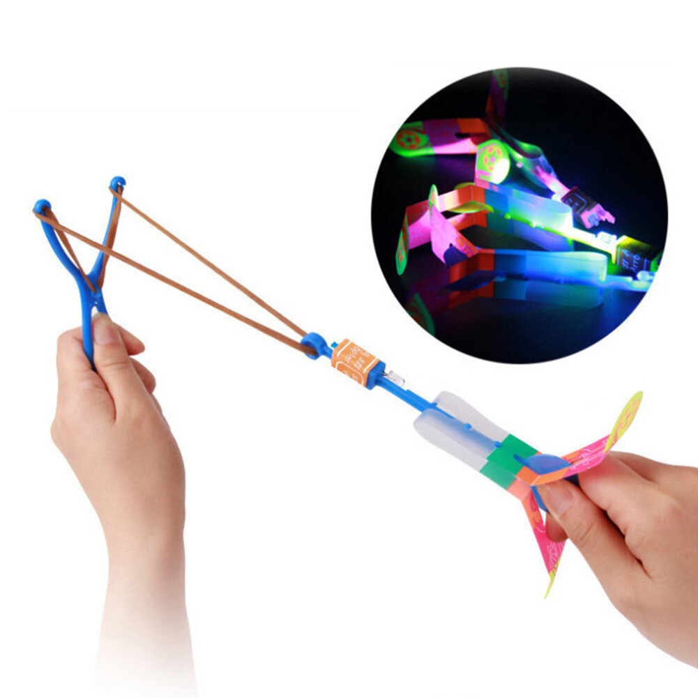 Battery Powered LED Light Catapult Lighting Up Toy (Blue Light Small ...