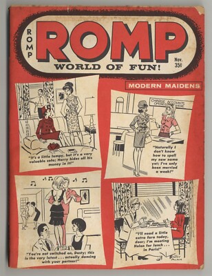 Romp #32 Lila Jackson, Hedy Young 1965 Bill Ward Pinup Magazine ...