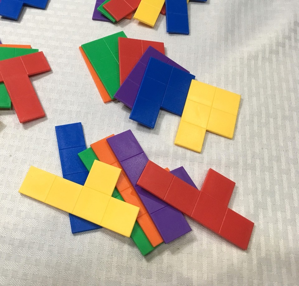PENTOMINOES MATH MANIPULATIVES / GEOMETRIC SHAPES / 6 SETS / 12 SHAPES ...
