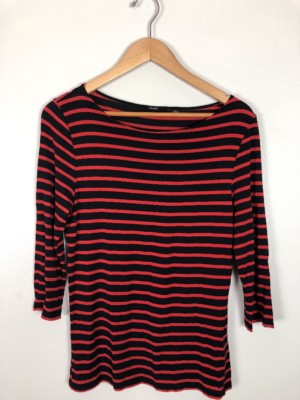 Tahari Striped Red And Blue Top, Naurical Style, Size M | eBay