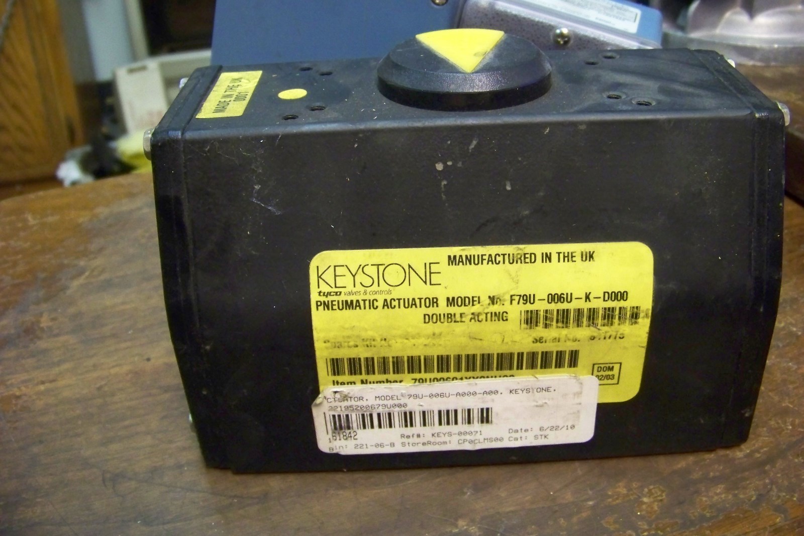 keystone f79u-006u-k-d000 double acting pneumatic actuator | eBay