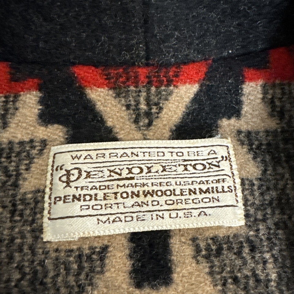 Vintage 1950s Pendleton Rock Point Southwestern Tribal Blanket Coat Jacket Small | eBay