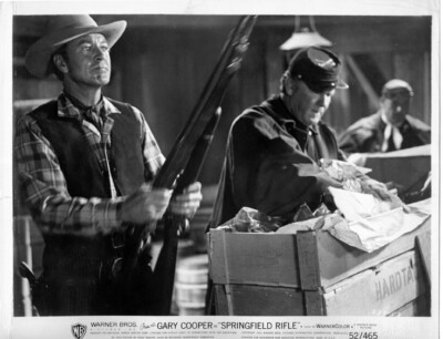SPRINGFIELD RIFLE original 1952 publicity lobby still photo GARY COOPER ...