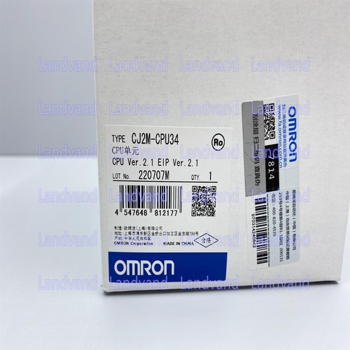 NEW IN BOX OMRON CPU Unit CJ2M-CPU34 CJ2MCPU34 1 year warranty | eBay