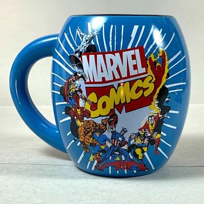 MARVEL COMICS-AVENGERS-SPIDERMAN-CAPTAIN AMERICA-WOLVERINE-COFFEE CUP ...