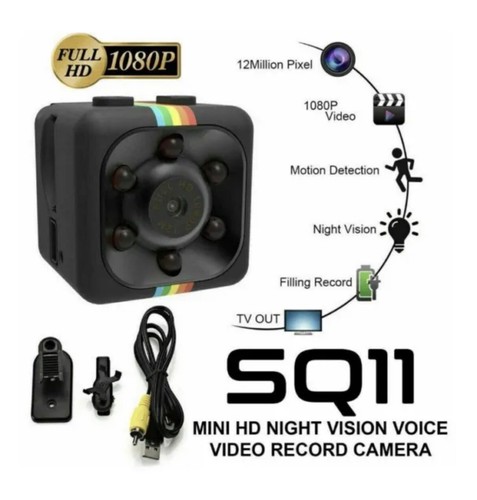 Mini Micro COP Cam Newest SQ11 HD 1080P Security Camera Night Vision ...