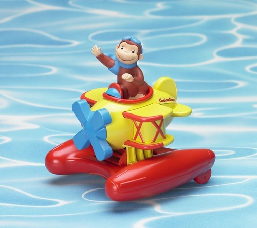 Curious George (wind up) Tub Time Sea Plane -Brand New in Box from 2006 ...