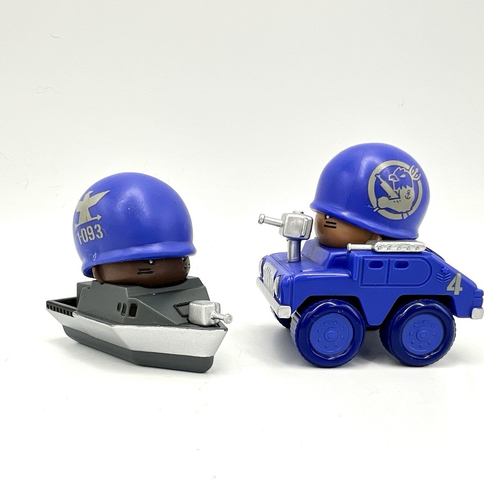 5 Awesome Little Green & Blue Army Men Action Figures Bundle | eBay