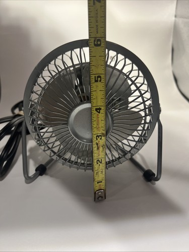 Vintage PMX HVRA-4D Personal Silver Metal Desk Fan Works 6” | eBay