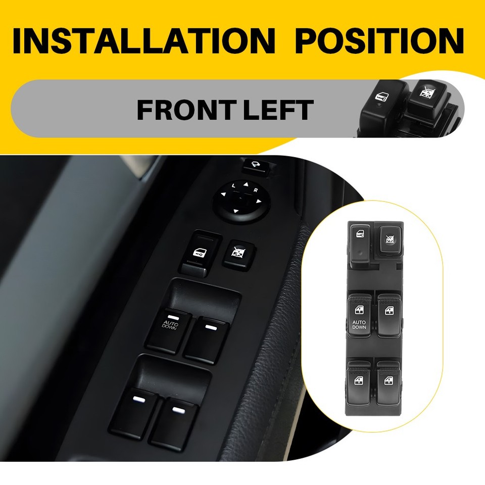 Power Window Master Switch Driver Side 93570-EF000 for Kia Sportage ...
