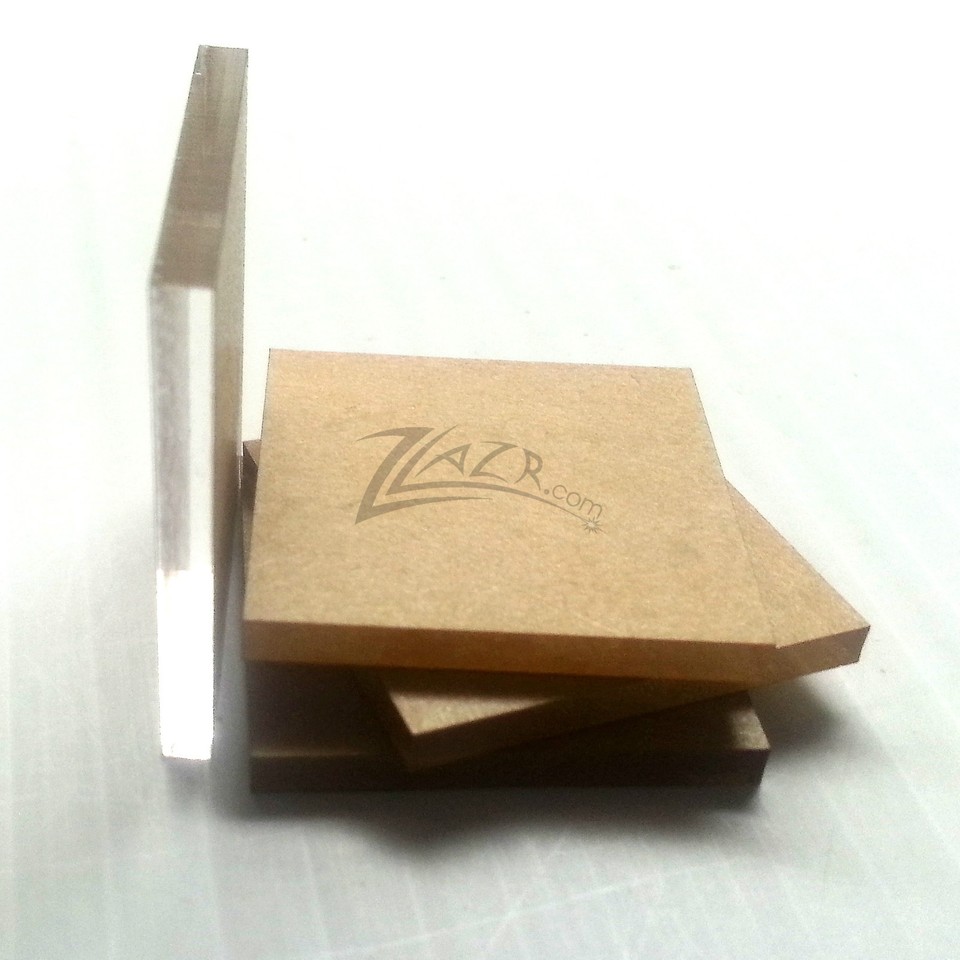 100 1.75"x1.75"x1/8" Clear Acrylic Square Geometry Plexiglass Plastic ...